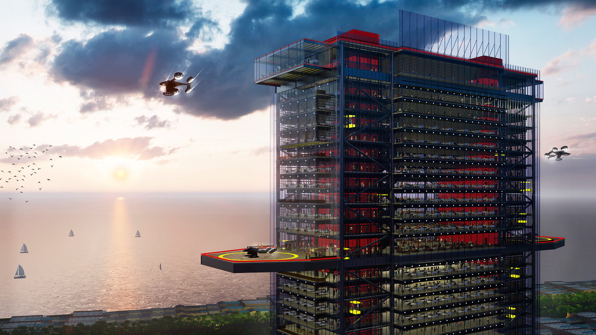 Air Transfer building Buenos Aires